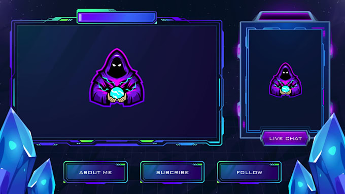 Design twitch overlay stream overlay animated overlay twitch logo ...