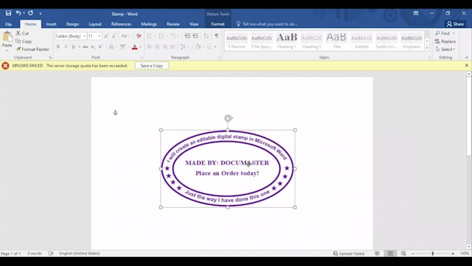 Create and design a digital stamp by Elizabethanvale | Fiverr