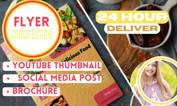 Design all flyer, brochure, youtube thumbnails or cards by Misbah114 ...