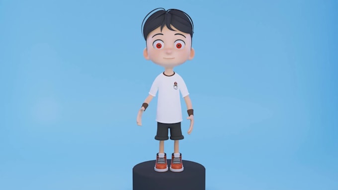 Turn your idea to 3d modelling cartoon character by Fakhrulrahmad | Fiverr