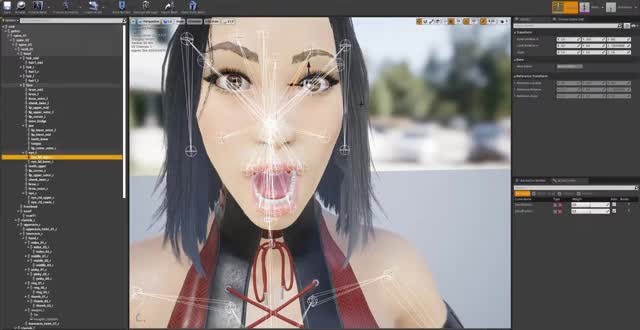 Convert ue4 rig to ue5 rig,blendshapes,ue control rig, 3d character rigging,nsfw