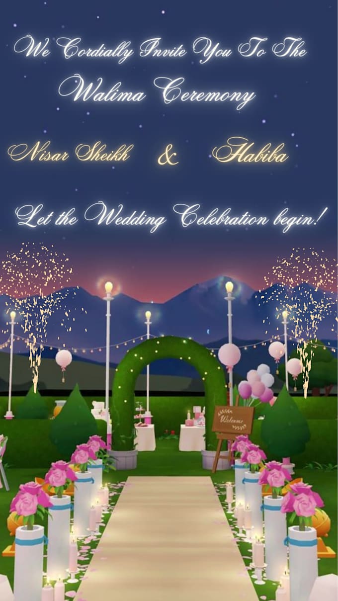 Design wedding invitation card, party poster, new year by Uroojaziz956 ...