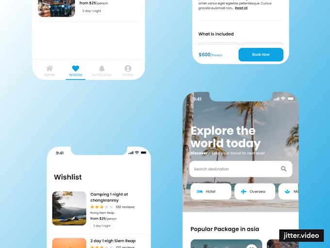 Attractive mobile ui ux design or app ui ux design by Naxish123 | Fiverr