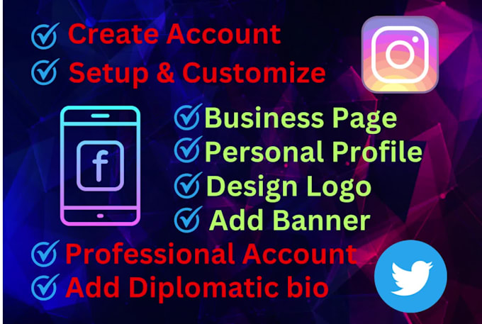 Create Setup And Optimize Professional Social Media Account By Armahim
