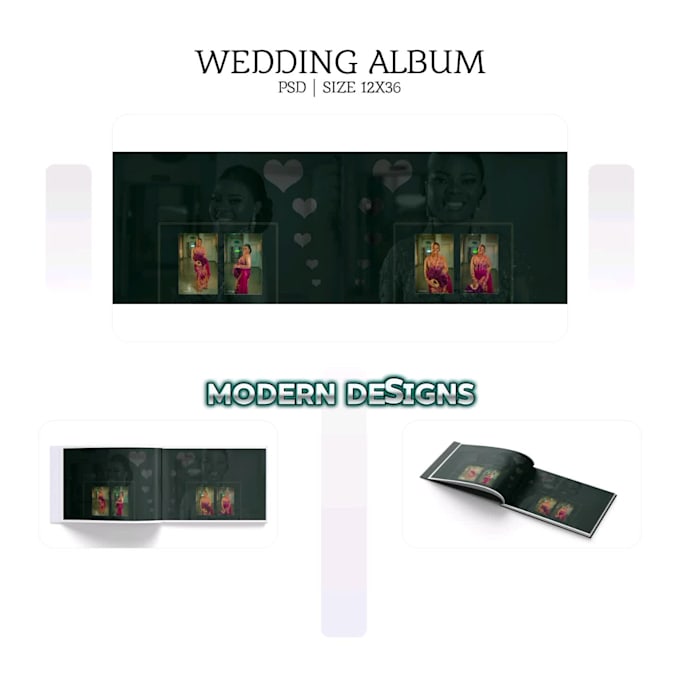Design a professional unique wedding album or any kind by Henexalbum ...