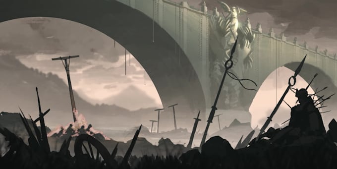 Design 2d environment concept art and illustration by Procellarum_ | Fiverr