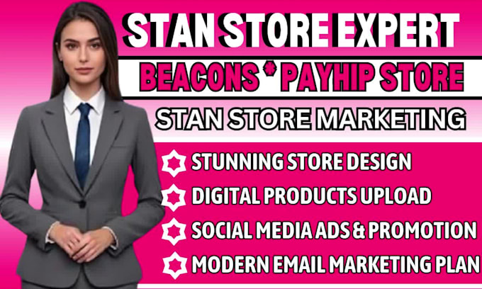 Stan store design, beacons ai, stan store marketing, payhip, gumroad,stan store by Florence ...