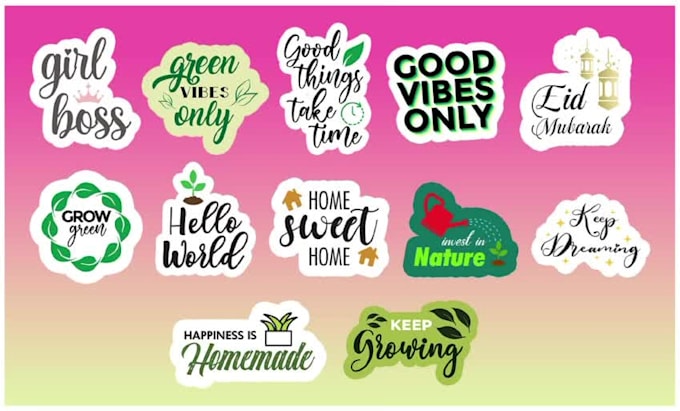 Design eye catching stickers for your brand by Mehaksiddiqu115 | Fiverr