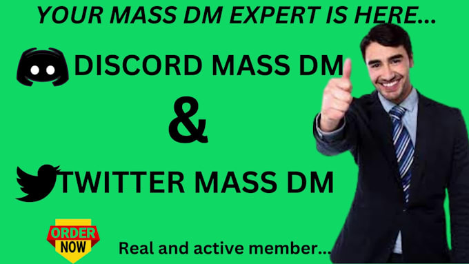 Do discord mass dm, twitter mass dm , discord promotion by Atanda_drums ...