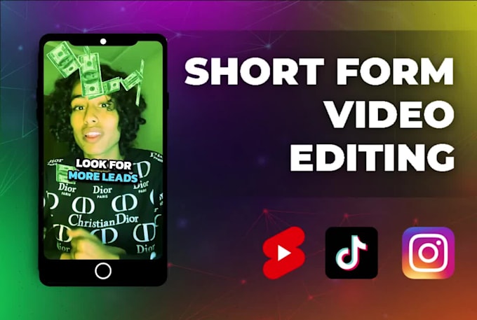 Edit short form videos for tiktok, instagram and yt by Dizajnvuk | Fiverr