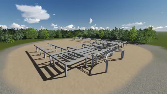 Create detailed 3d construction animation, 3d reconstruction animation ...