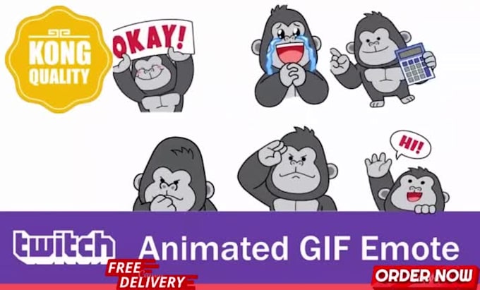 Create animated emotes gif, cheer emotes for twitch by Teaching_online ...