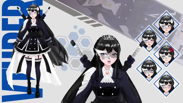 Diseño y montaje en vivo 2d vtuber modelo 2d rigging facerig png tuber ...