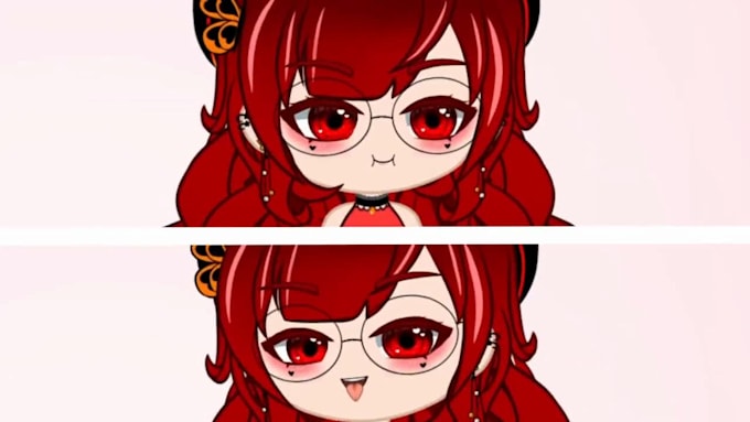 Design rig live2d vtuber model, chibi art, anime chibi character ...