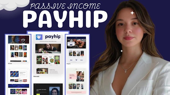Do payhip website design, stan store setup, payhip website marketing, beacons ai by Mary_tea ...