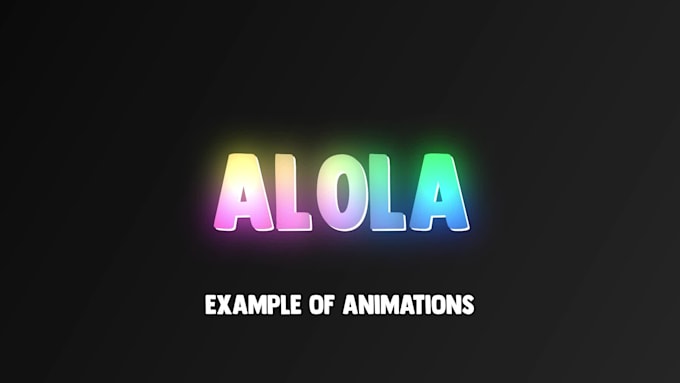 Create an animated text logo for twitch or youtube by Al0laa | Fiverr