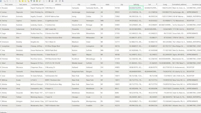 Geocode your address list excel or csv by Giseservices | Fiverr