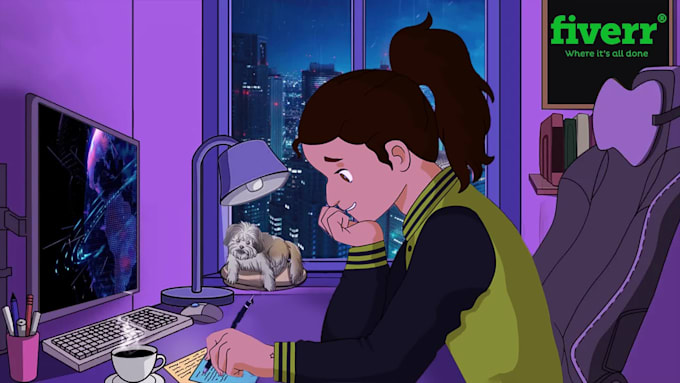 Create 4 lofi loop animation by Animation_49 | Fiverr