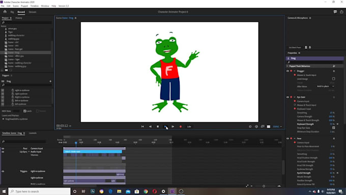 Make a character animator puppet design for 2danimation by ...