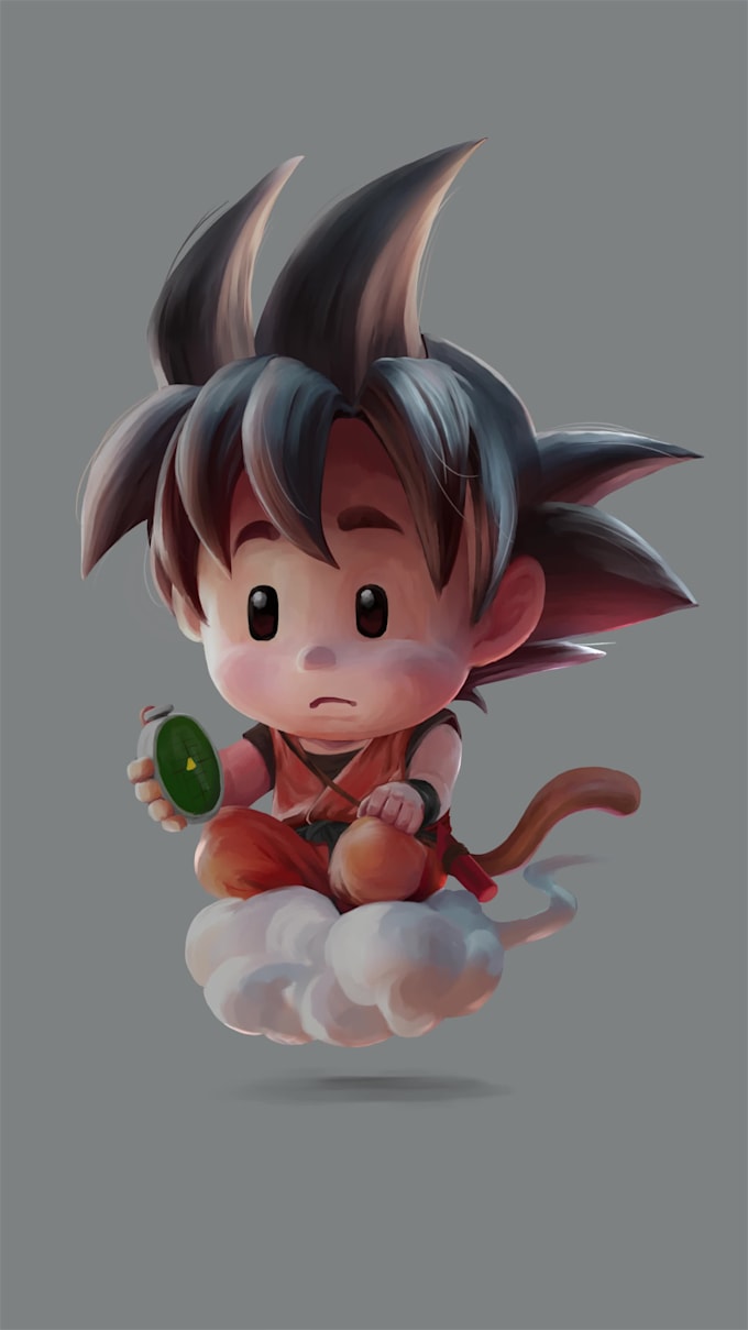 Draw a cute chibi character in my digital painting style by ...