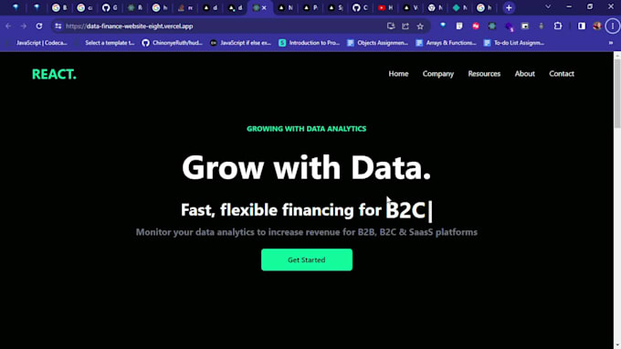 Build A Website Using React Js And Tailwind Css By Chiiinonye Fiverr