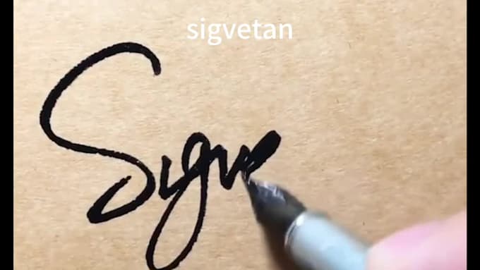 Design unique handwritten autograph and artistic signature logo by ...