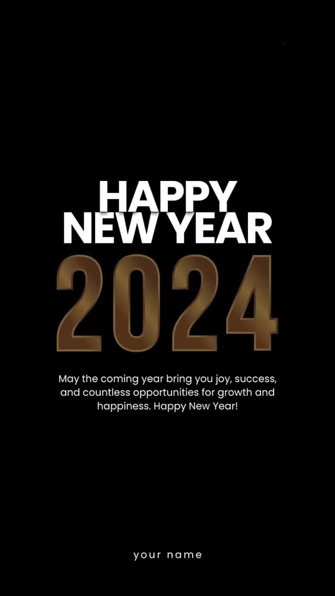 Create awesome happy new year 2024 animation by Imranarts786 | Fiverr Create awesome happy new year 2024 animation by Imranarts786 | Fiverr