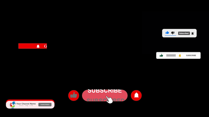 Make professional youtube subscribe animation by Khurram_edit | Fiverr