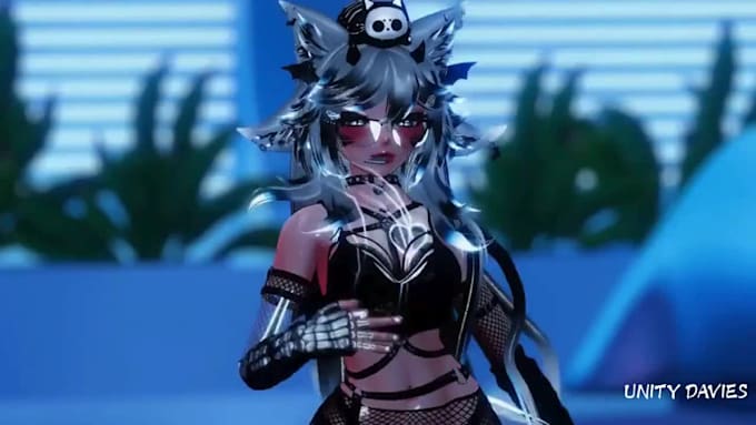 Custom vrchat avatar 3d model furry avatar fursona vr character vrc nsfw avi by Unitydavies | Fiverr