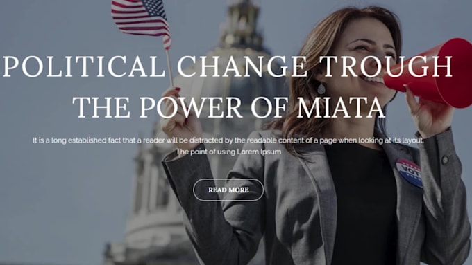 Create a professional political campaign website,election website in ...
