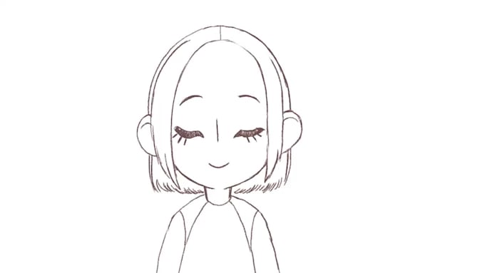 2d line art animation, frame by frame animation, 2d anime video, flip ...