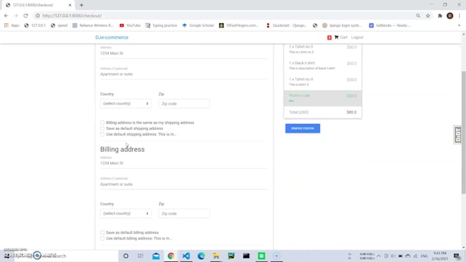 Website development in python django and reactjs by Devshah1 | Fiverr