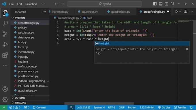 Be your python programming tutor, beginner to advanced by Eshapracha | Fiverr