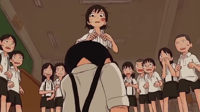 Create 2d animation japanese anime style kids cartoon anime animation ...