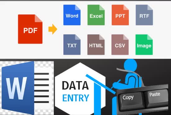 Convert pdf, handwritten transcripts to word files by Aqib7861000 | Fiverr