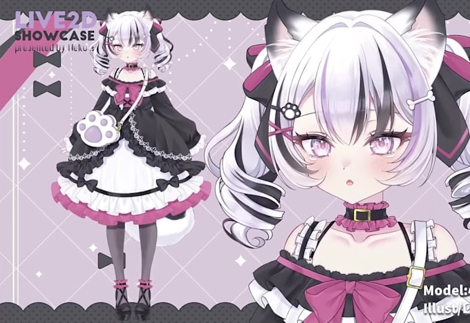 Draw and rig 2d vtuber model, 3d vtuber model, live2d commission rigging live2d by Oluranwo | Fiverr