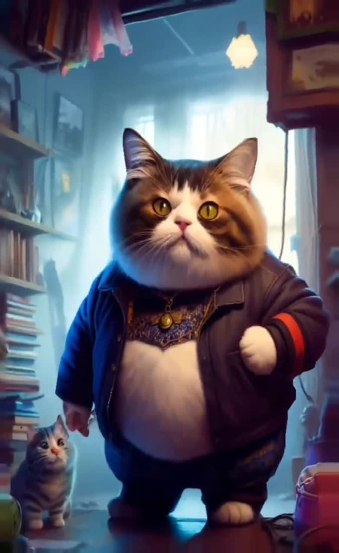 Design a superior cat illustration at a low cost of 1 usd by ...