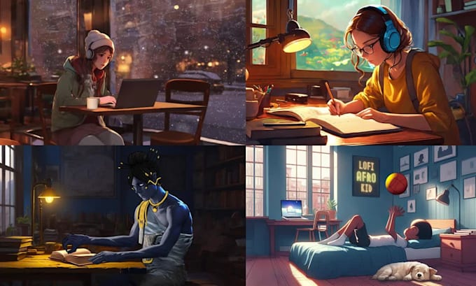 Create custom lofi animation, lofi loop animation and animated gif by ... Create custom lofi animation, lofi loop animation and animated gif by ...