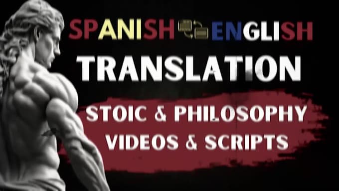 Translate stoicism and philosophy yt videos from spanish to english by ...
