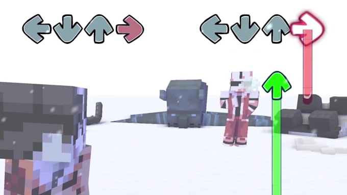 Make fnf sprites out of your minecraft skin by Moniktwosie | Fiverr