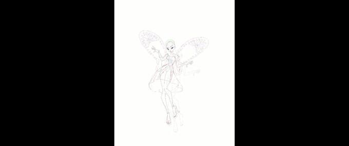 Create and draw your winx club fairy character by Ellin_art | Fiverr