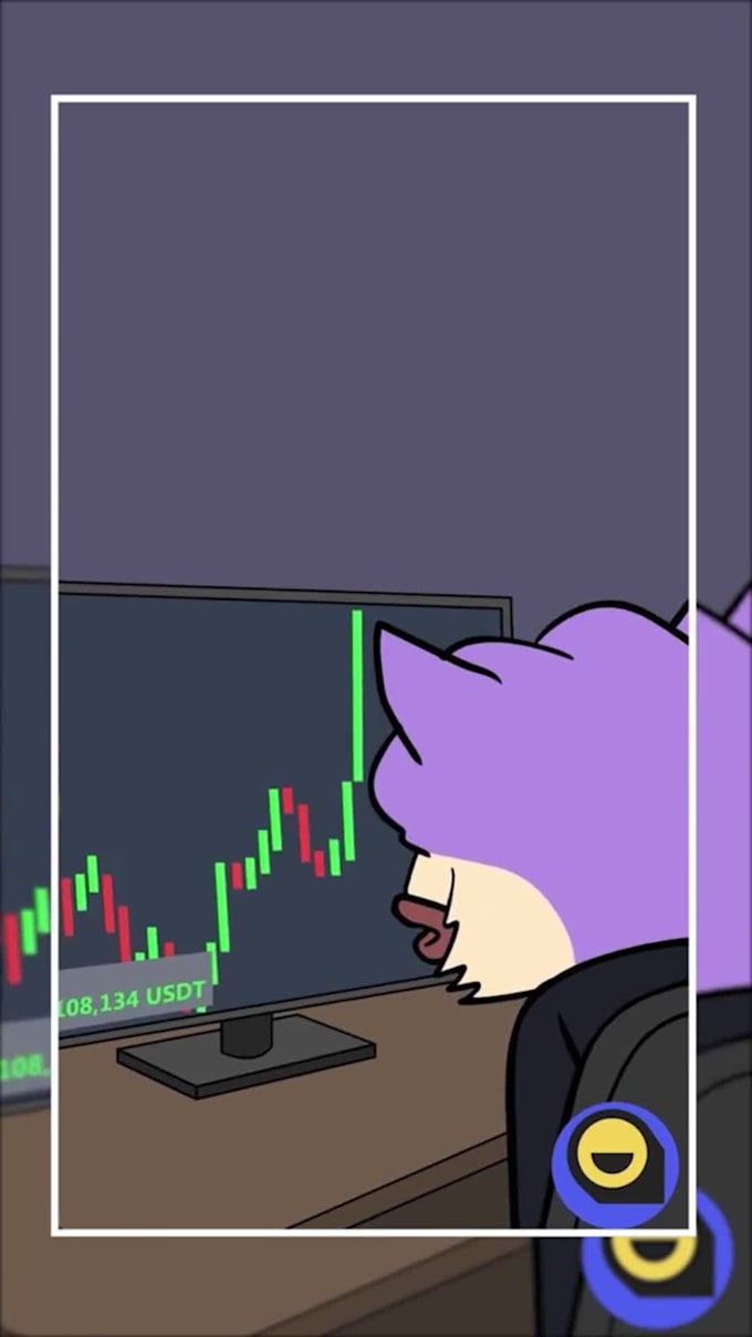 2d memecoin animation 2d crypto animation 2d meme video funny ponke ...