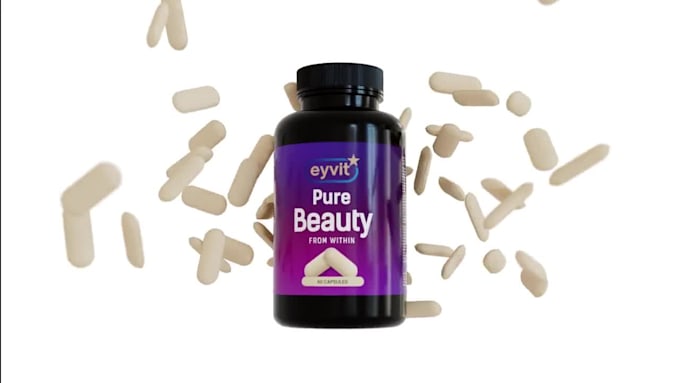 3d supplement animation 3d supplement ads 3d bottle design 3d medical ...