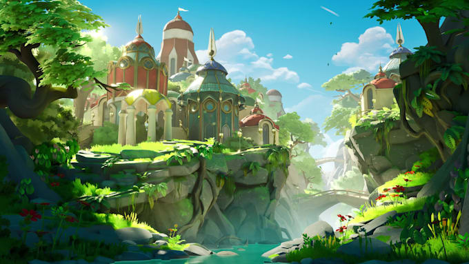 Make 3d stylized environment scene for you in blender and unity by ...