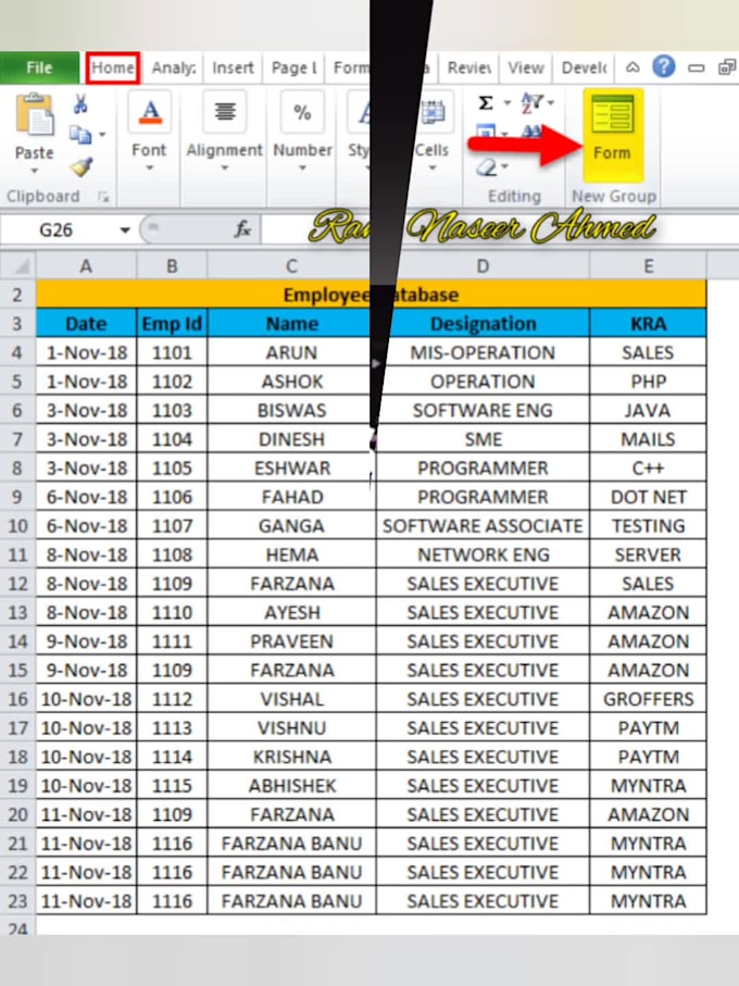 Assist you virtually for excel and word data entry, copy paste by Rananaseerahmed | Fiverr