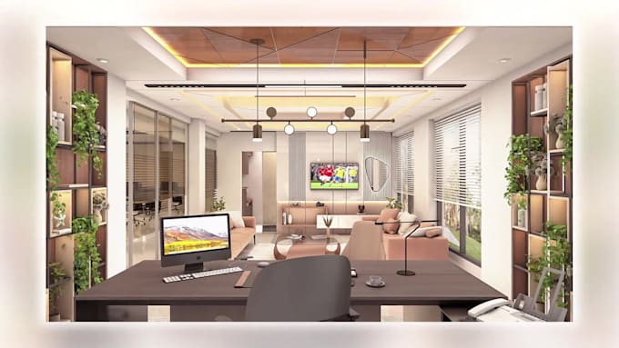 Do 3d model, interior design and realistic render using vray by Ibrahim_451 | Fiverr