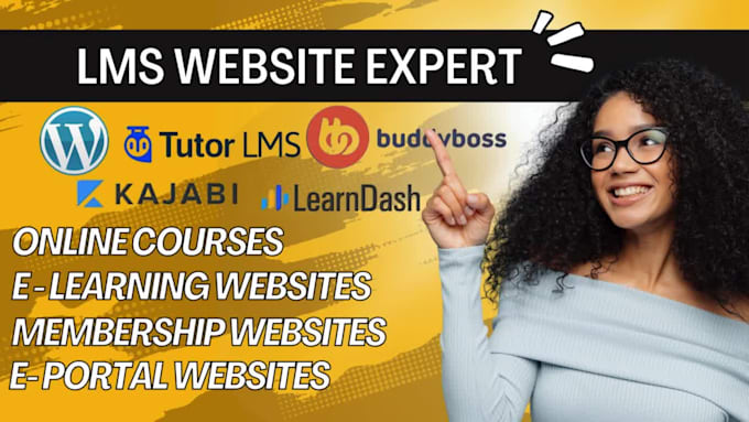 Build lms website buddyboss learndash membership website tutor lms kajabi by Tomscotech | Fiverr