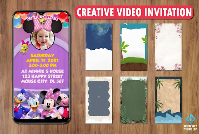 Design video invitation card for any function by Ingravitystudio | Fiverr