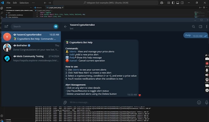 Build a professional ai powered telegram bot using python by Yasserius ...
