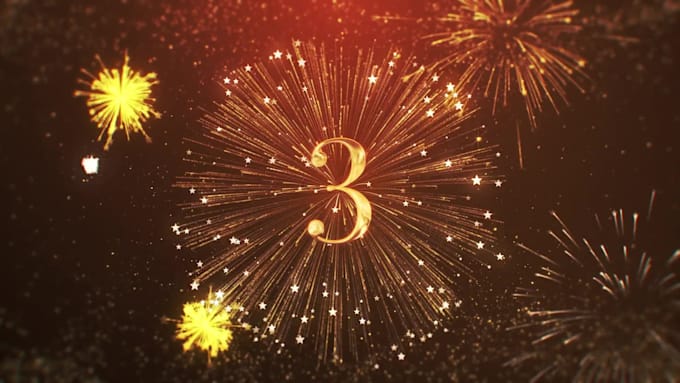 Create an exciting new year countdown intro logo animation by Nurzikri ...